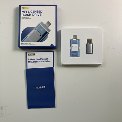 Rospe Apple MFi Certified 256GB Flash Drive for iPhone Thumb Drive Photo Stick | eBay