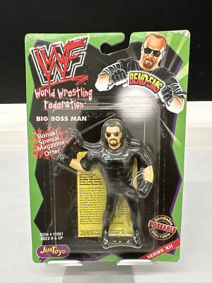 WWF Big Boss Man Bendems Action Figure Just Toys 1999 WWE WCW See ...