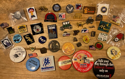VINTAGE PINBACK BUTTON ASSORTED LOT | eBay