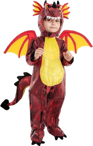 Spooktacular Creations Child Red Dragon Costume Halloween Dress Up M(8 ...