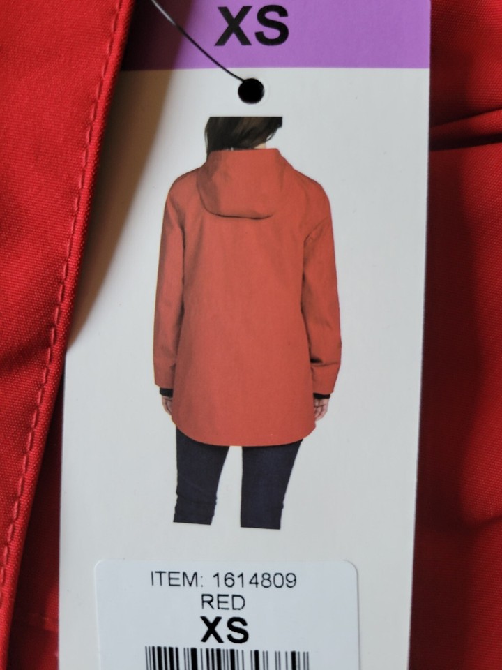 Womens Pendleton Ladies Plaid Lined Red Rain Jacket Coat Size X-Small ...