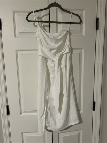 Lulus Club Scene White One Shoulder Bodycon Midi Dress | eBay