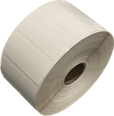 Blank White 1 x 2 Inch Dissolvable Labels for Food Prep Roll 1 Roll of ...