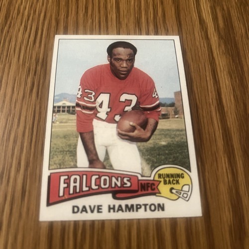 1975 Topps Dave Hampton Atlanta Falcons 76 Free Shipping | eBay