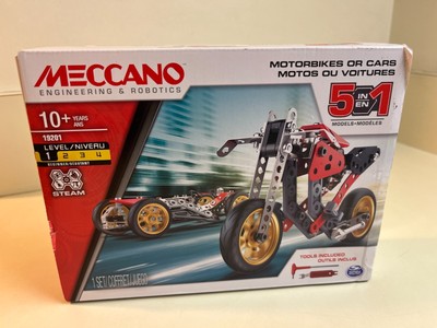 New- Meccano 5-in-1 Street Fighter Bike STEAM Engineering Building Set US Seller | eBay