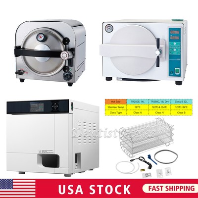 Dental Autoclave Steam Sterilizer Medical Lab Drying Heat Sterilization ...