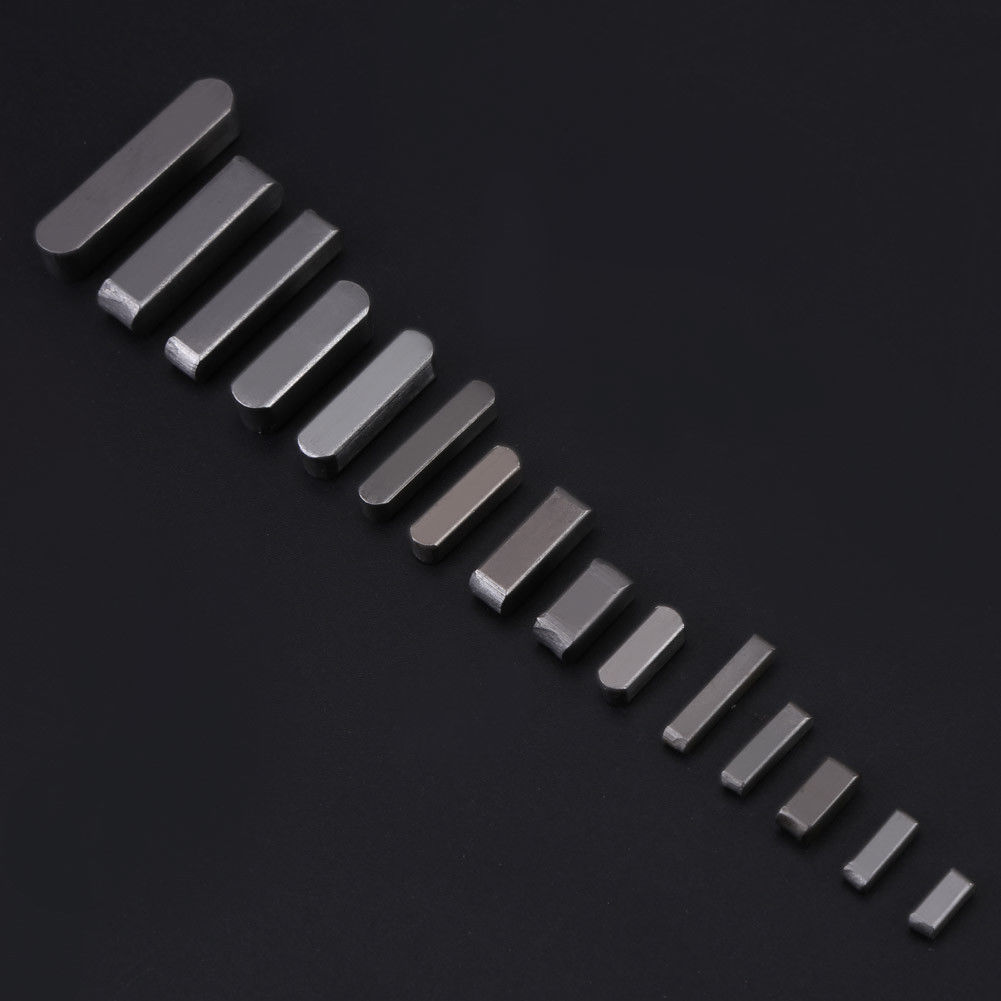 140 Pcs Round Ended Feather Key Drive Shaft Parallel Keys 3mm 4mm 5mm ...