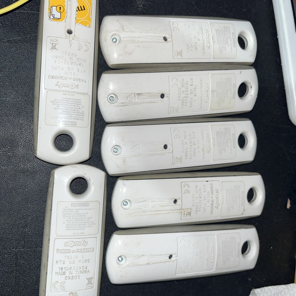 1 Authentic somfy remote 74300 Used Working With Battery Scratch&Scuff ...