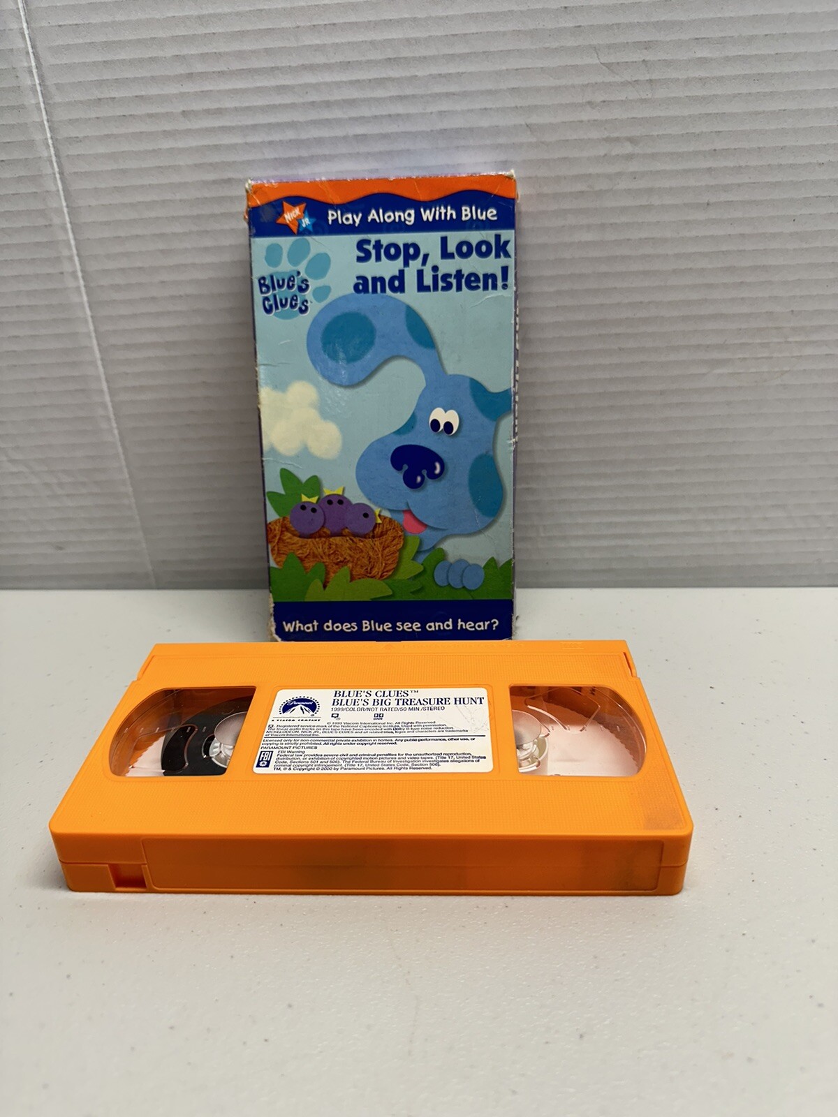 Blue's Clues - Stop, Look and Listen! VHS Tape 2000 Nick Jr Nickelodeon ...