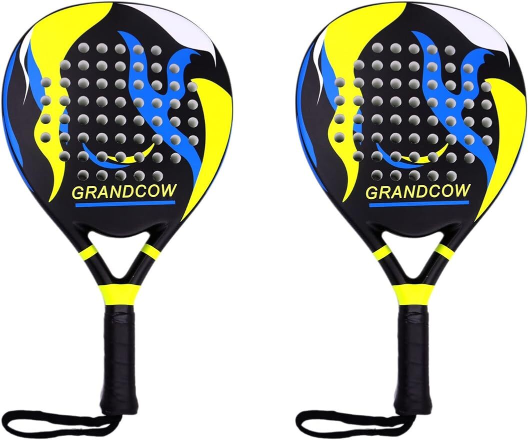 Padel Racket Carbon Fiber Power Lite Pop Tennis Paddle Paddleball Racquets