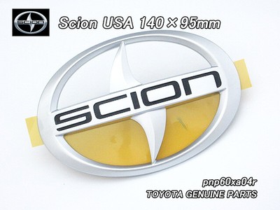 Scion Genuine Emblem Badge Flat Back No Pin Tape Included 95mm | eBay