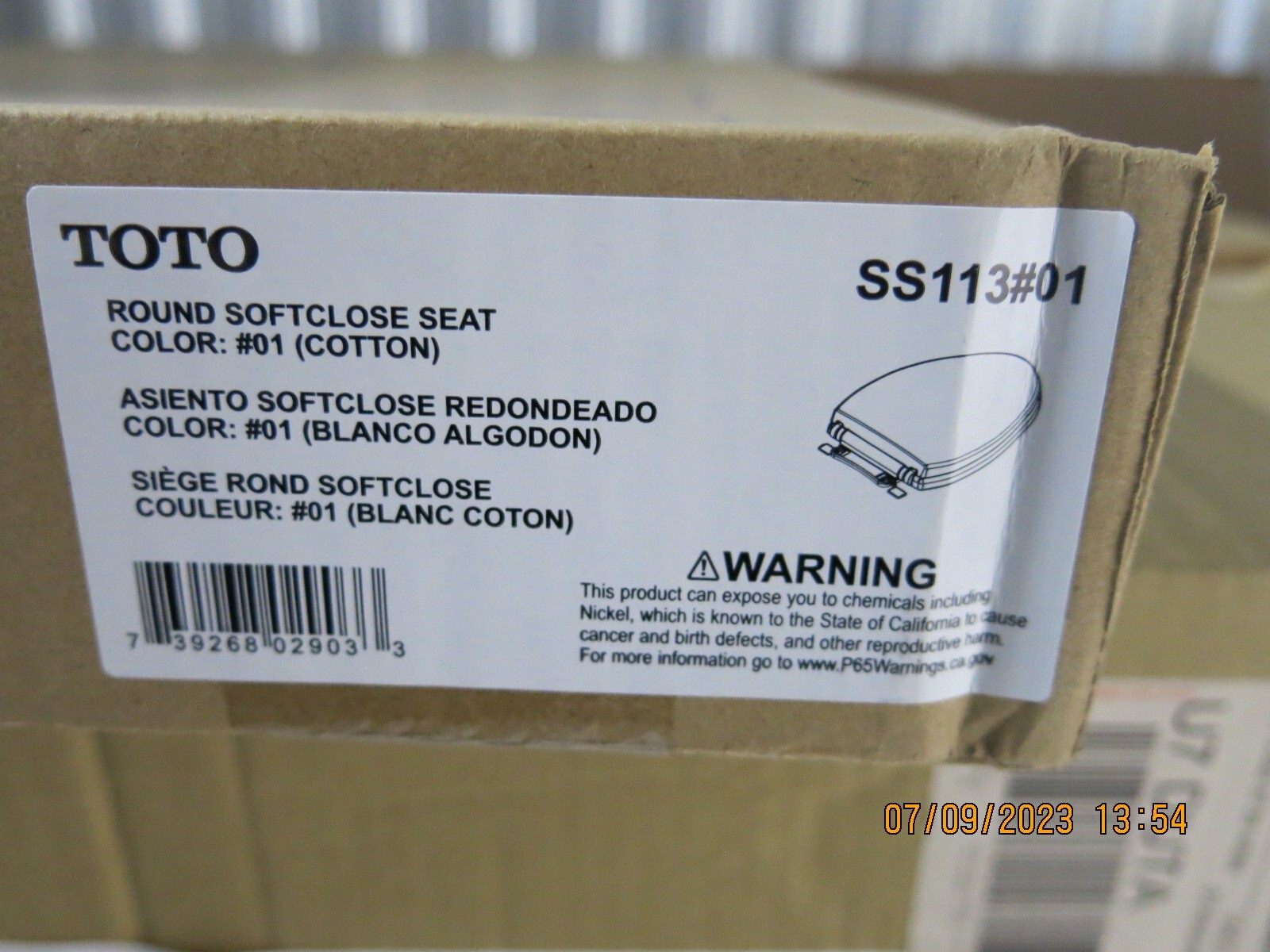 TOTO SoftClose Toilet Seat - SS113#01 (Cotton White) for sale online | eBay