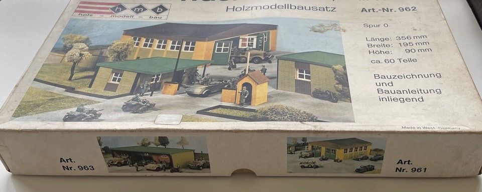 1/35 Scale HMB Wooden Model Kit Guard Gatehouse Made In West Germany ...