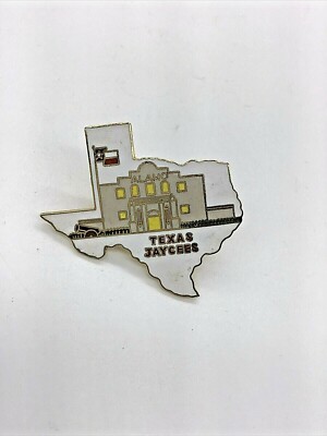 TEXAS Jaycees JCI Pin ENAMEL Badge MAP OF TEXAS Rare Vintage | eBay