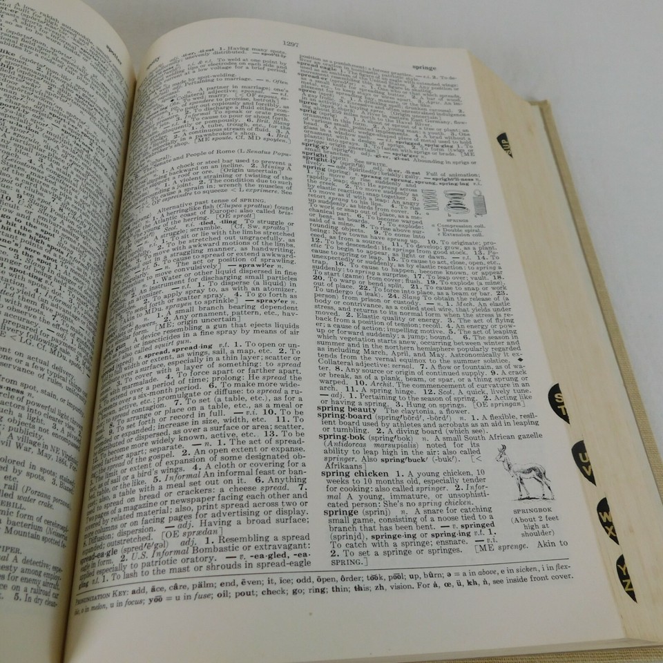 Readers Digest Great Encyclopedic Dictionary Embossed Indexed HC 1967 ...