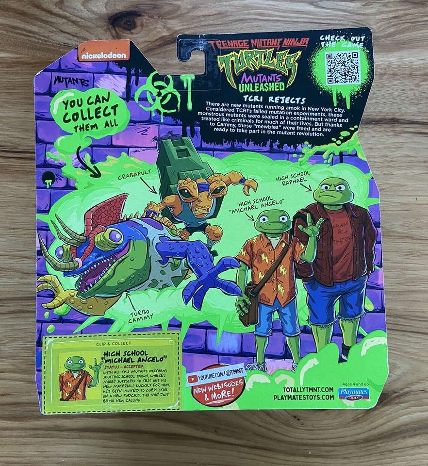 TMNT Mutants Unleashed Lot Of 3 Turbo Cammy High School Raphael ...