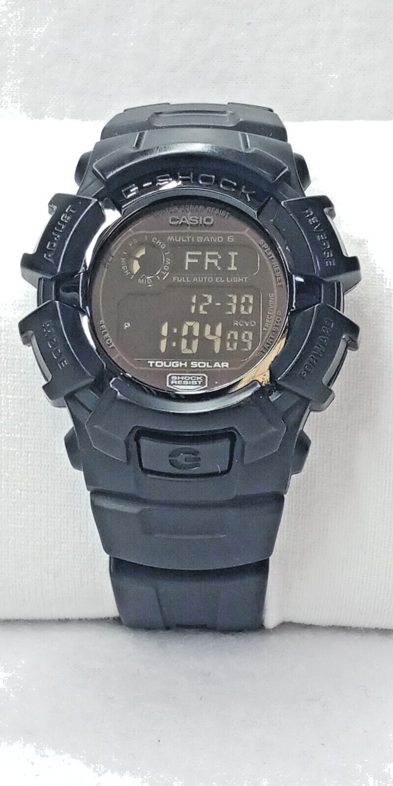 Casio G-shock Gw2310 Black Resin Digital Grey Dial Quartz Wrist Watch ...
