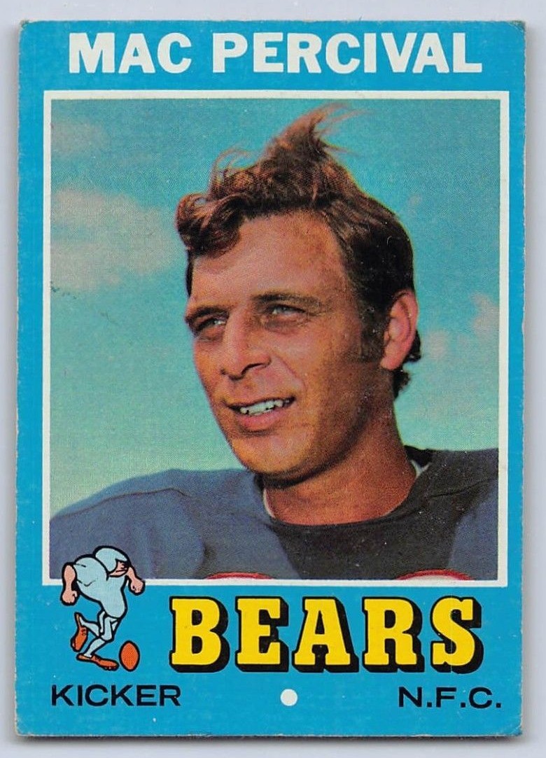 1971 MAC PERCIVAL - Topps Football Card- # 176 - CHICAGO BEARS | eBay