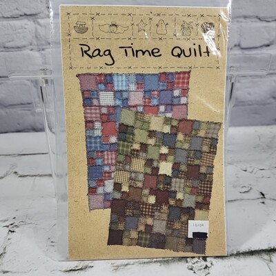 Rag Time Quilt Rag Squares Pattern Quilt Country Throw | eBay