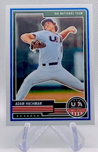 2023 Panini USA Baseball Stars & Stripes Adam Hachman #51 - 18U ...