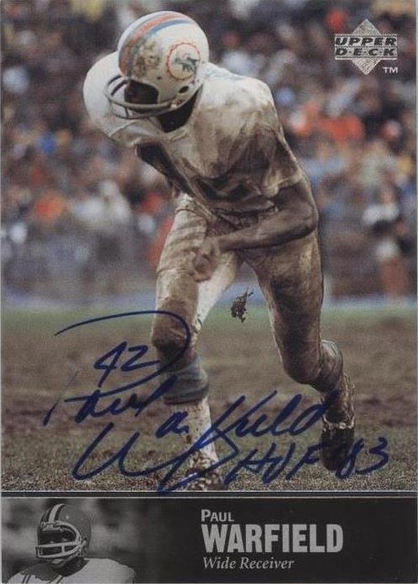 1997 Upper Deck NFL Legends - Autographs #AL-67 Paul Warfield (AU) for ...