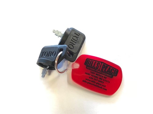 GENUINE TORO PART #63-8360 KEY (SET OF 2);TORO MOWER & SNOWBLOWER KEY ...