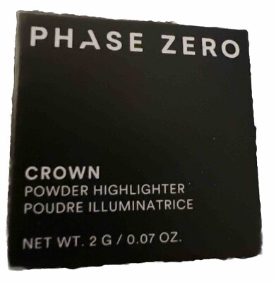NEW Phase Zero Crown Powder Highlighter 2g / 0.07 Oz MINI DELUXE SAMPLE ...