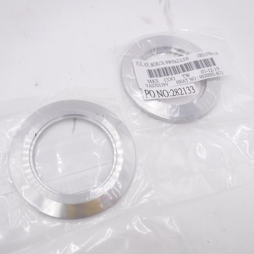 Bored Blank Flange 316SS NW50 ISO-KF Flange 2" OD Tube Bore for Vacuum ...