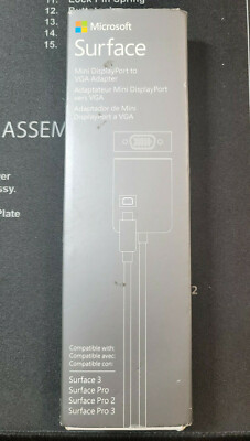 Microsoft Surface Mini DisplayPort to VGA Adapter Model 1554 Surface 3 ...