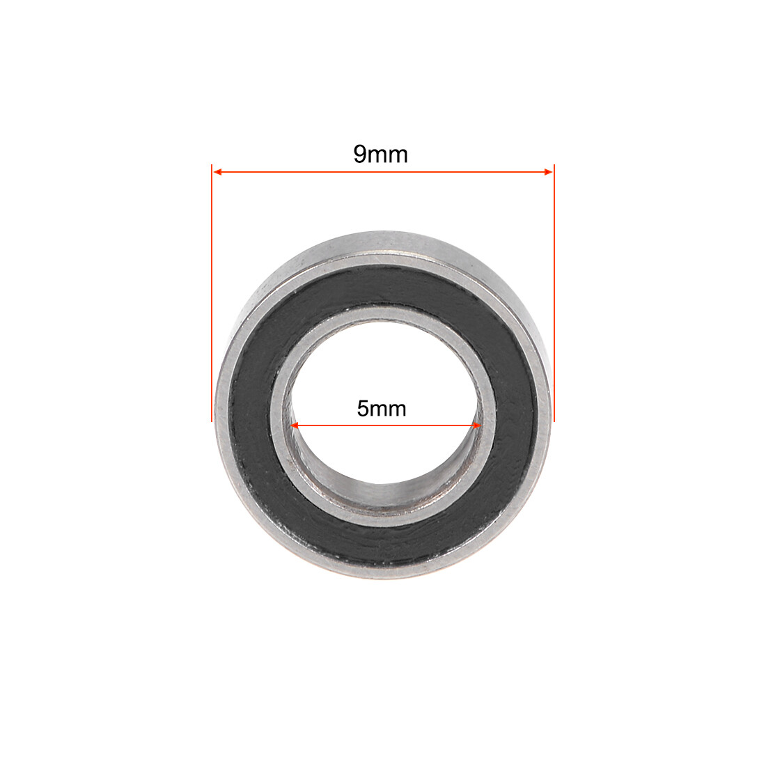 MR95-2RS Deep Groove Ball Bearings 5x9x3mm Double Sealed Chrome Steel ...