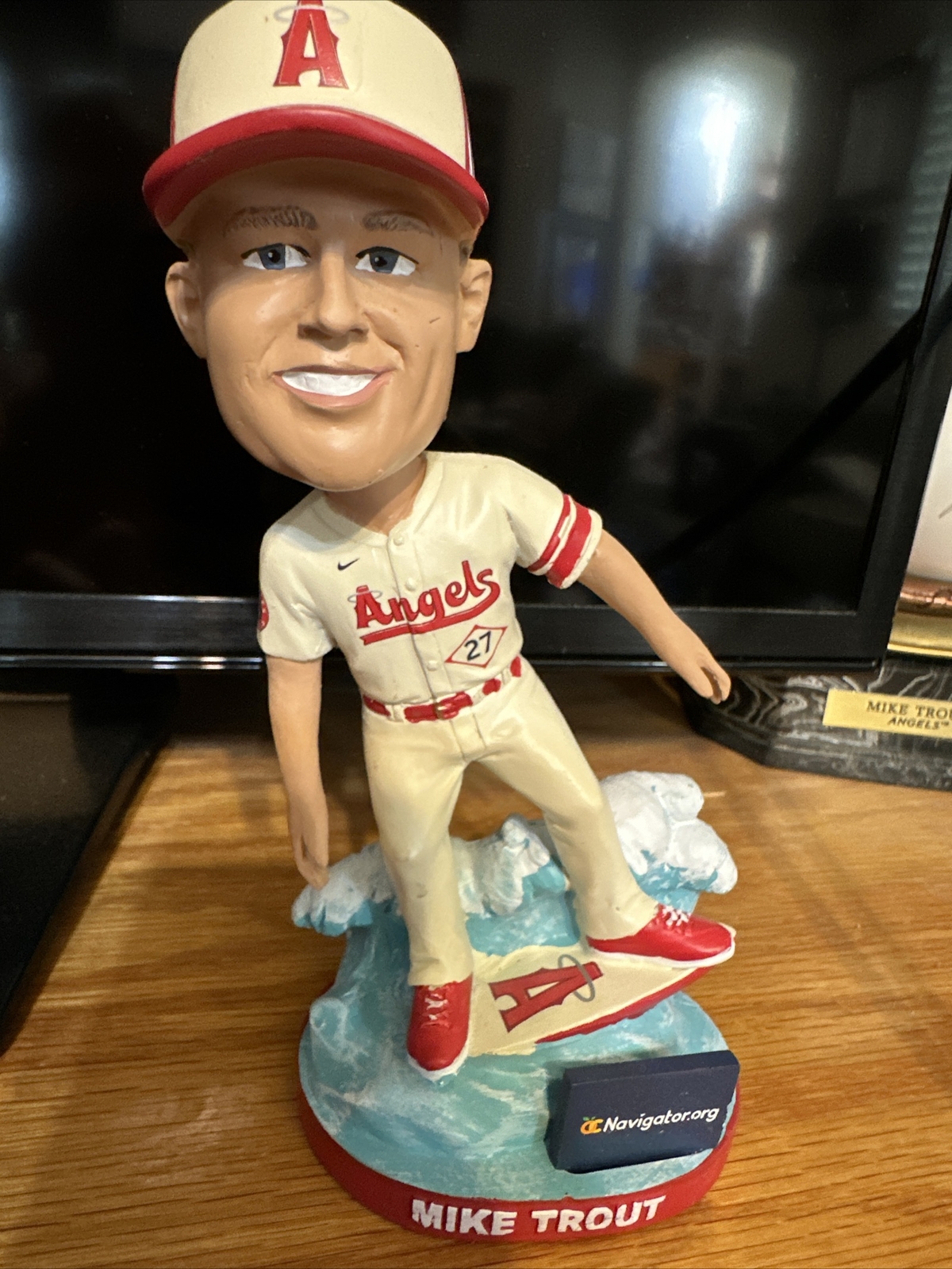 2022 Mike Trout SGA Bobblehead Anaheim Angels City Connect Surfing ...