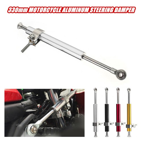 Universal 330mm/13"Aluminum Motorcycle Steering Damper Stabilizer Rod ...