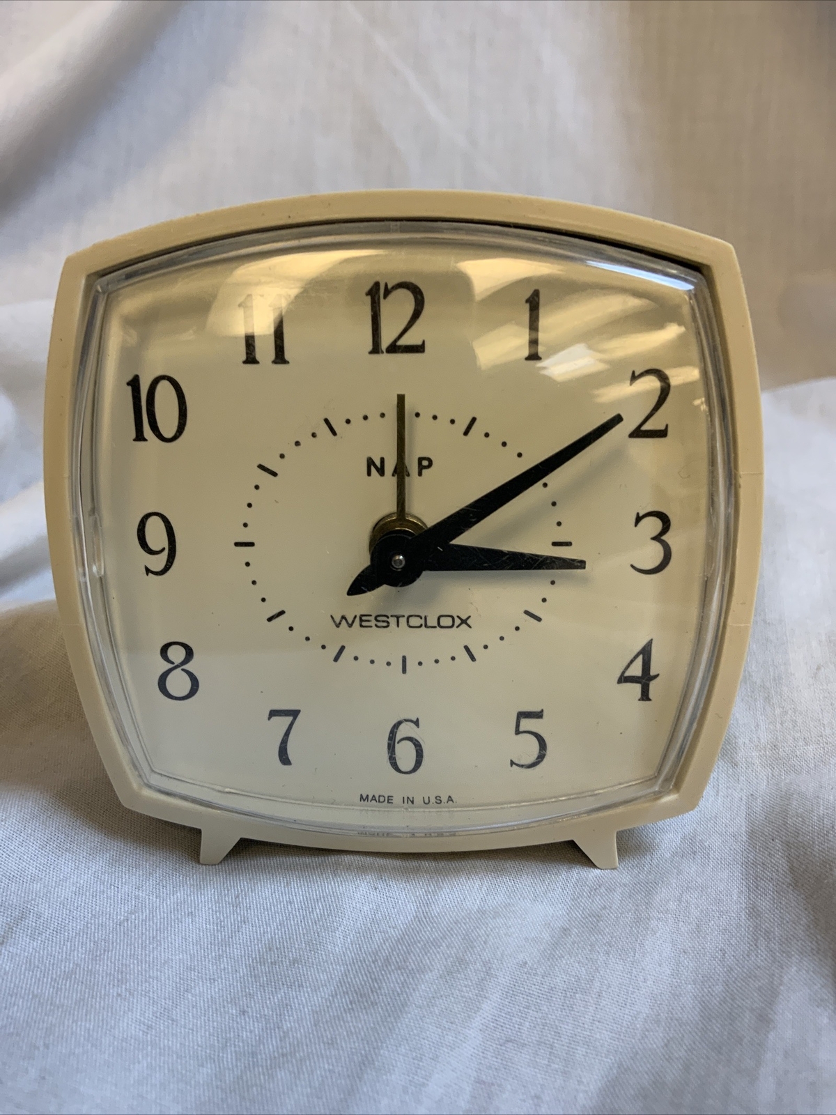 Vintage Nap Westclox Cream Alarm Clock | eBay