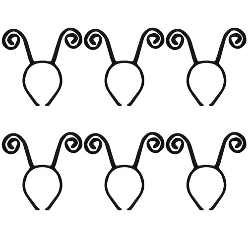 6pcs Ant Antenna Headwear Black Headband For Halloween Ant Antenna ...