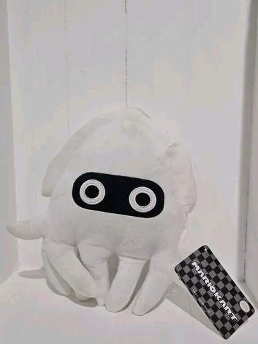 Mario Kart Blooper Plush Doll Stuffed Animal Toy 10" White And Black ...
