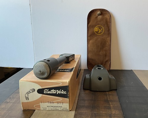 Electro-Voice Dynamic Microphone Model 665 + Model 419 Stand + Carry ...