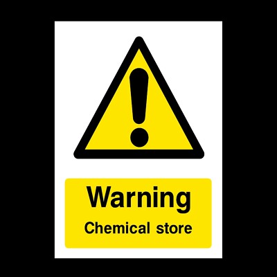 Chemical Store Plastic Sign OR Sticker - A6 A5 A4 (WCD66) | eBay UK