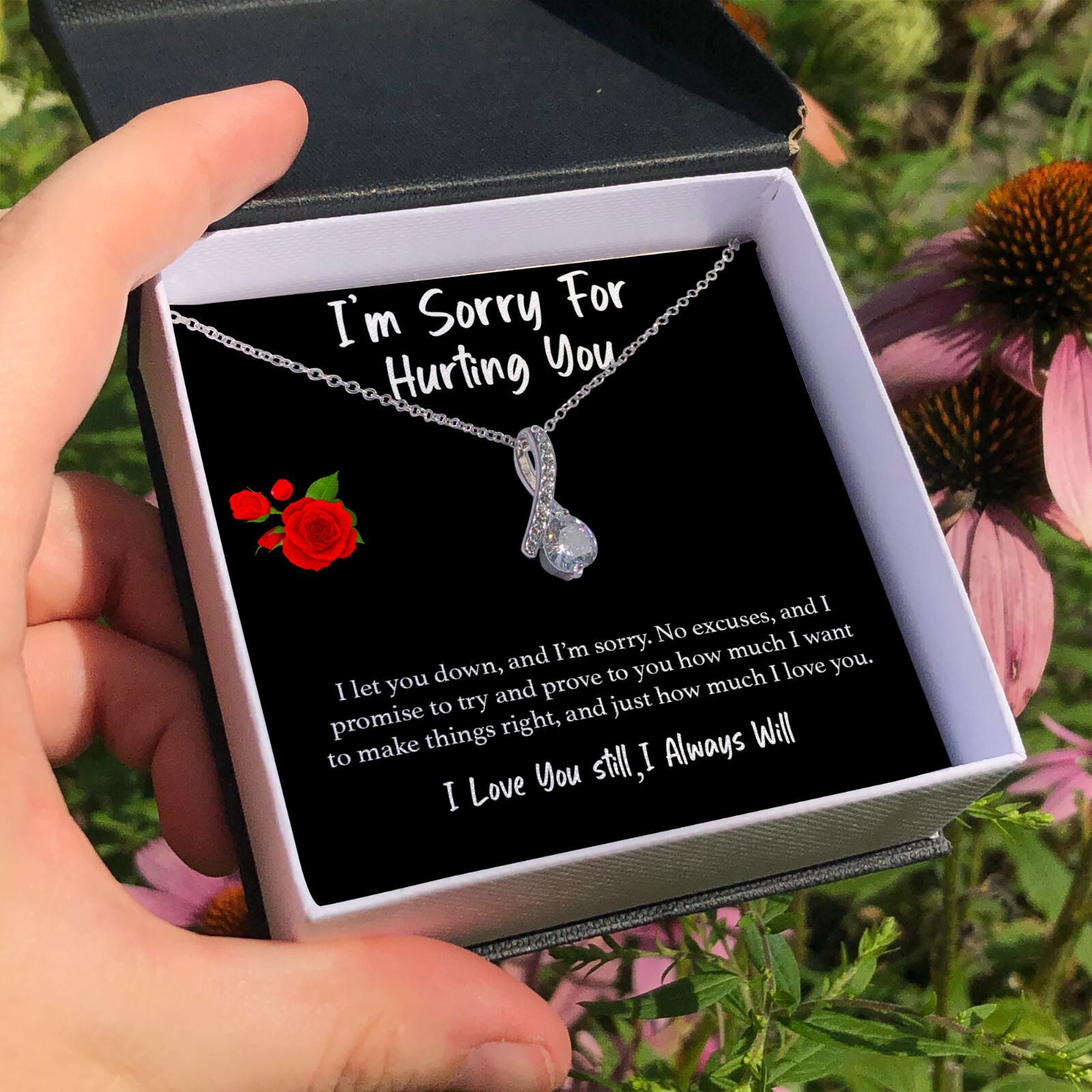 I'm Sorry Necklace Gifts, Apology Gifts For Her, Forgiveness Gift, Wife ...