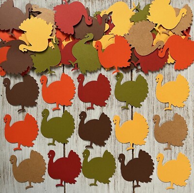Turkey Confetti Thanksgiving Confetti Table decorations fall decor ...