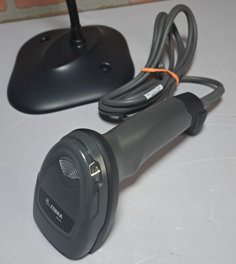 Zebra DS22 USB Barcode Scanner with Cable And Stand DS2208 (Tested ...