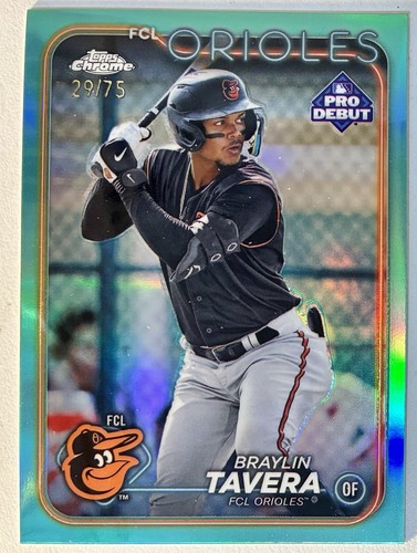 2024 Topps Pro Debut - BRAYLIN TAVERA - Aqua Refractor - Prospect ...