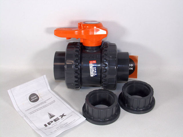 IPEX VXE Series 1-1/2" True Union Ball Valve VXEBV107 353009 single for ...