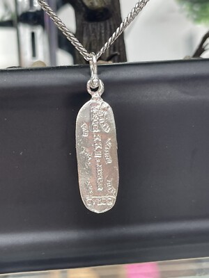 ATOCHA Silver Bar Pendant Handmade From Atocha Silver | eBay