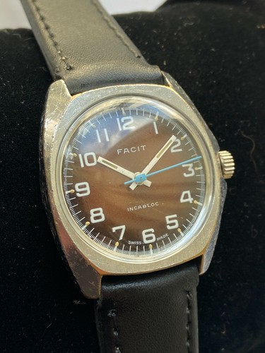 RARE Vintage MEN WATCH FACIT 17 JEWELS RRR COLLECTION SWISS MADE ...