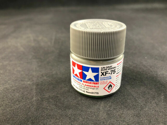 Tamiya Color Xf-75 IJN Gray (kure Arsenal) Acrylic Paint 10ml 81775 for ...