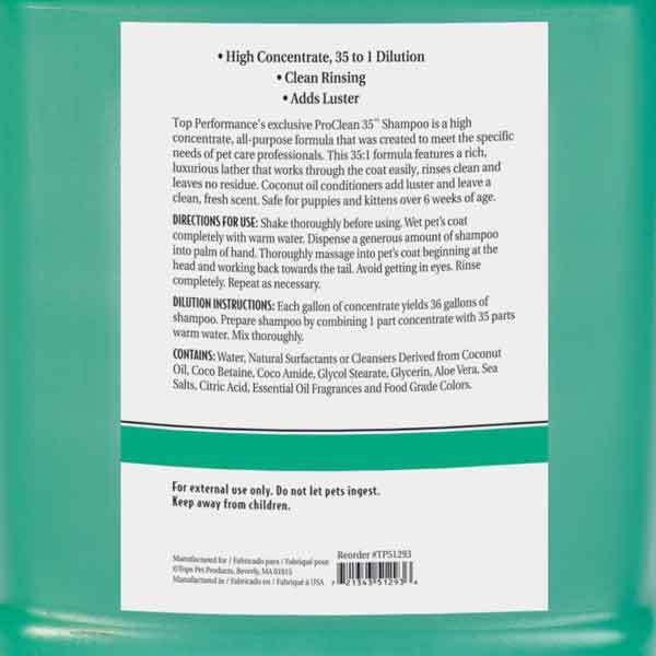 Pro Clean 35 Shampoo Concentrate Professional Dog & Cat Grooming 5 ...