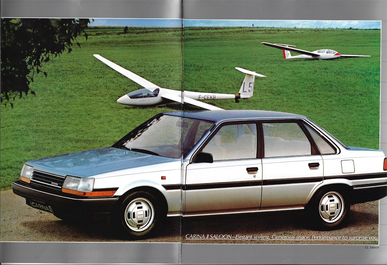 Toyota Carina 1984-85 UK Market Sales Brochure Portfolio GL Saloon ...