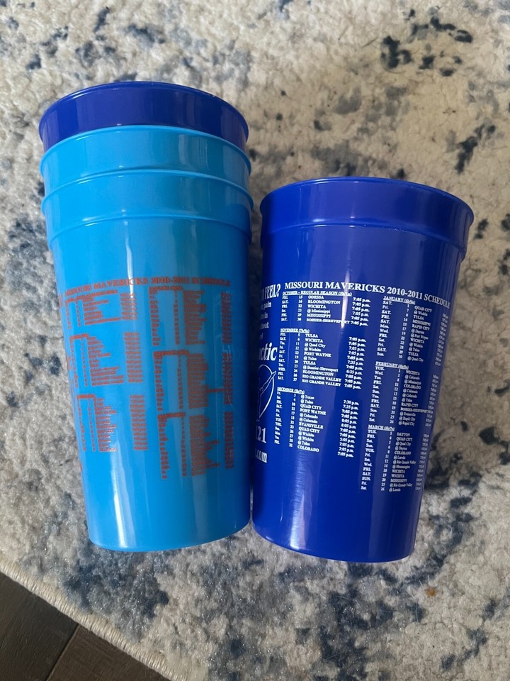 5 KC Missouri Mavericks Stadium Cups 2010-2011 Year | eBay