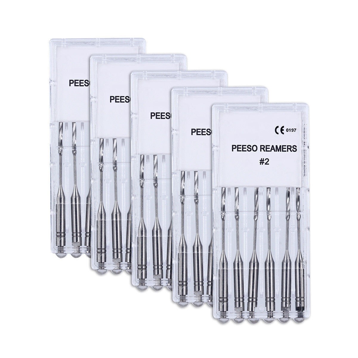 5 Packs Dental Endo Peeso Reamers Root Canal Files 1-6# 28mm Engine ...