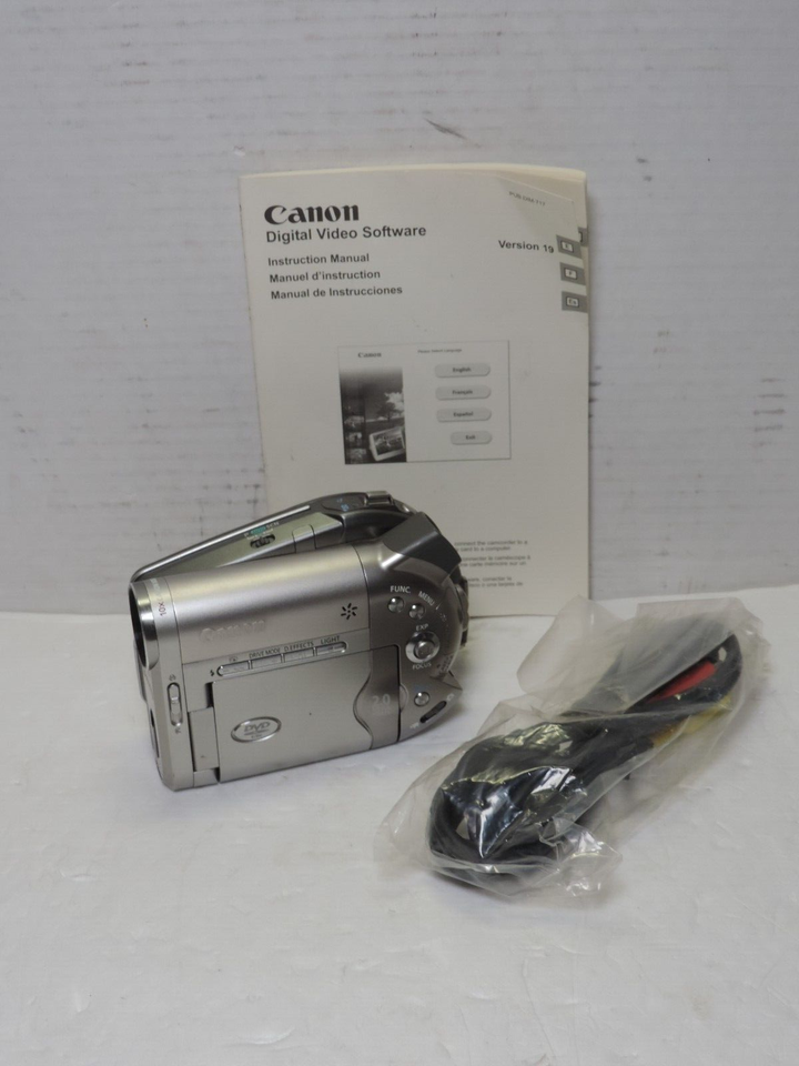 Canon mini DVD Camcorder NTSC DC 20 A Video Transfer Recorder - TESTED ...
